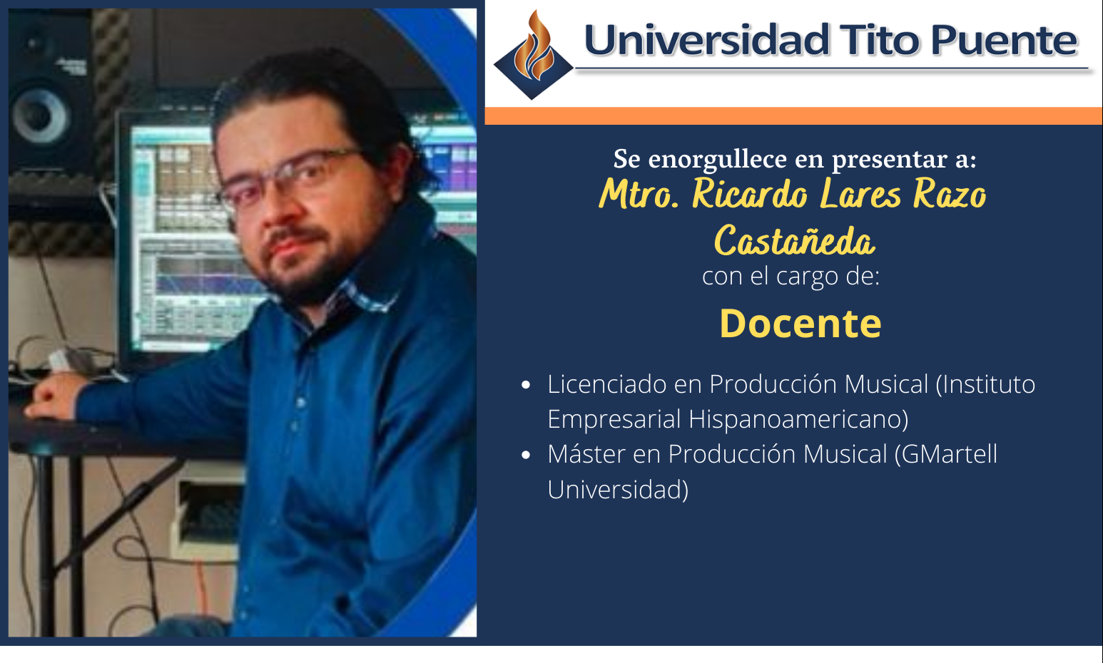 Ricardo Lares Razo Castañeda - Universidad Tito Puente